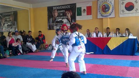 Belén en combate múltiple cinta verde Taekwondo YouTube