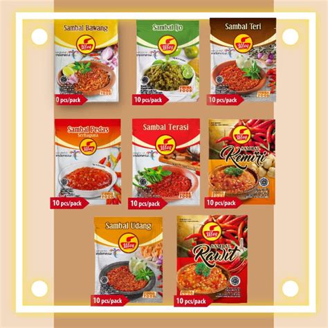 Jual Finna Uleg Sambel Renceng 10 Sachet Sambel Terasi Sambel Bawang
