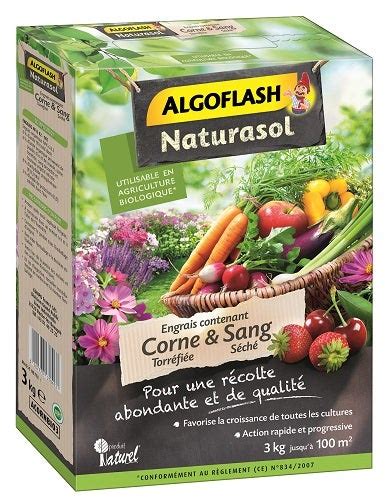 Engrais universel ALGOFLASH NATURASOL 60 m² Leroy Merlin