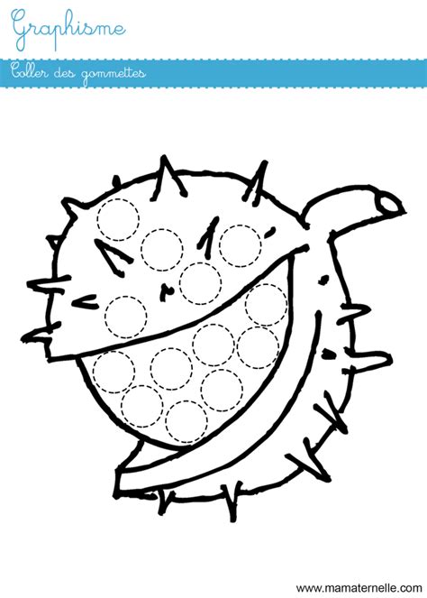 Graphisme Coller Des Gommettes Ma Maternelle