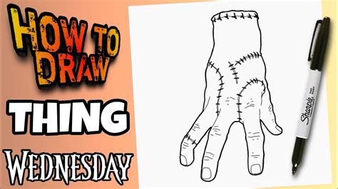 HOW TO DRAW THING FROM WENDNESDAY EASY Como Dibujar A Dedos De