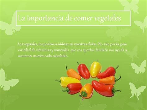 Beneficios De Comer Vegetales Preparado Por Yuli Domnguez