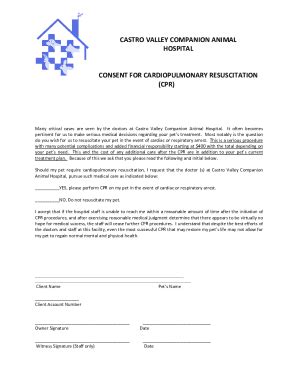 Fillable Online CPR Consent Form 122817 Fax Email Print PdfFiller