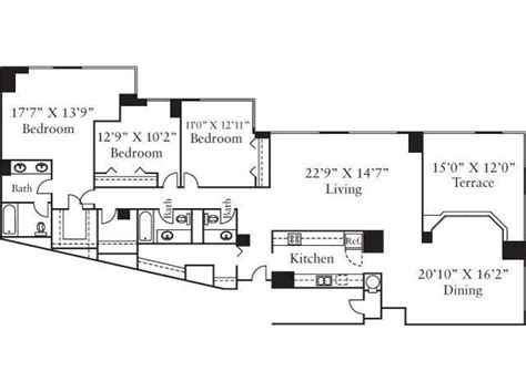 Penthouse 3BD 2 5Bath 24th Floor 2 713 Square Feet Northeast View