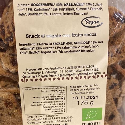 Ultner Brot Struzen Chips Chips Di Segale Con Frutta Reviews Abillion