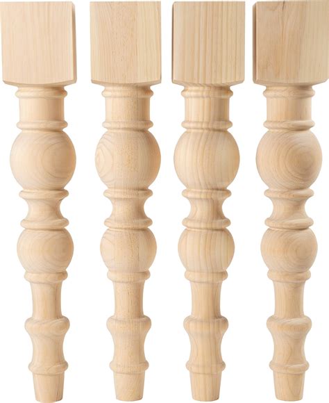 Amazon Design Chunky Hardwood Unfinished Farmhouse Dining Table