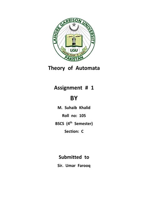 theory of automata submitted to pdf syntax logic applied mathematics
