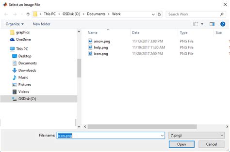 uigetfile