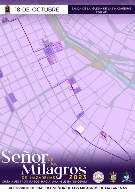 Señor de los Milagros segundo recorrido ruta horario y fecha de