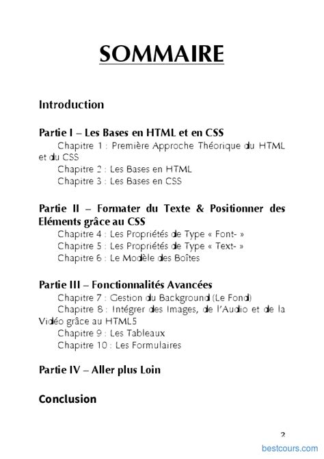 Liste Des Balises Css