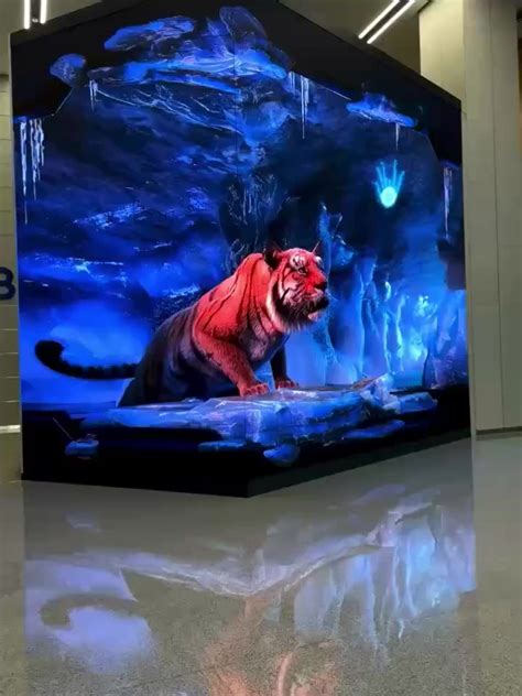 Smd Led Screen Anamorphic Billboard P P Naked Eye D Wall Mounted