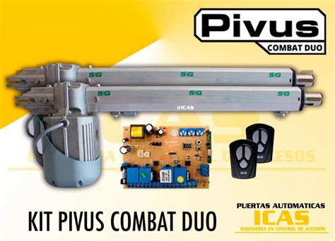 Pistones Seg Pivus Combat Para Puertas Automaticas Abatible Envío gratis