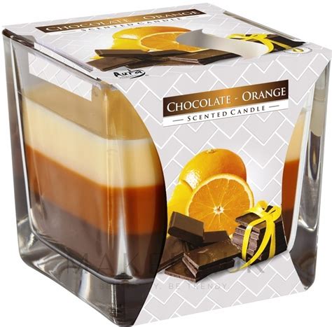 Bispol Scented Candle Chocolate Orange Scented Three Layer Candle