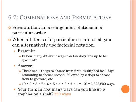 Ppt Unit Probability Permutations And Combinations Powerpoint