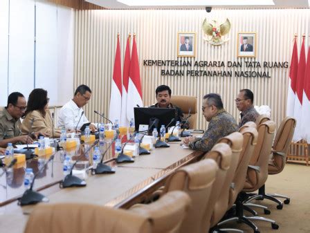 Pj Gubernur Heru Temui Menteri ATR BPN Sinkronkan Rencana Tata Ruang