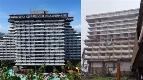 Huracán Otis FOTOS Así es el antes y después del Hotel Princess de