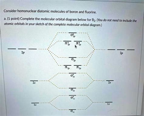 Solved Consider Homonuclear Diatomic Molecules Of Boron And Fluorine