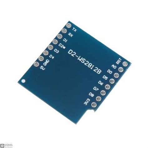 2 PCS ESP8266 WeMos D1 Mini WS2812B RGB LED Shield
