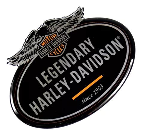 Adesivo Legendary Harley Davidson Resinado X Cm Parcelamento Sem