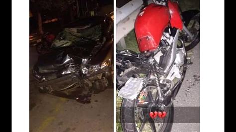 CARRO COLIDE MOTOCICLISTA EM AVENIDA CENAS FORTES YouTube