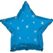 Balão Foil Estrela Sparkle Azul Loja da Criança