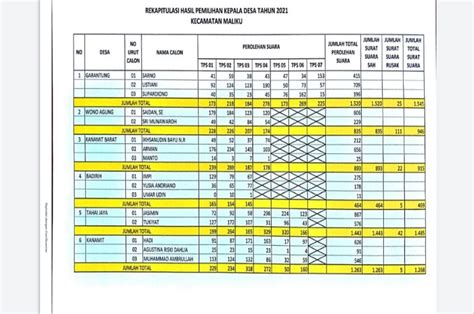 Daftar Nama Kades Terpilih Kecamatan Pandih Batu Dan Kecamatan Maliku