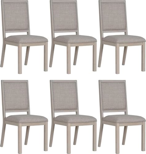 Amazon COLAMY Wood Dining Chairs Set Of 6 Mid Century Modern