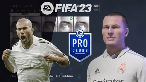 FIFA 23 Zinedin Zidan Pro Clubs Face Creation YouTube