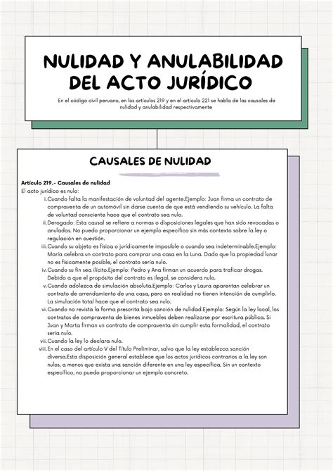 Nulidad Y Anualidad CAUSALES DE NULIDAD NULIDAD Y ANULABILIDAD DEL