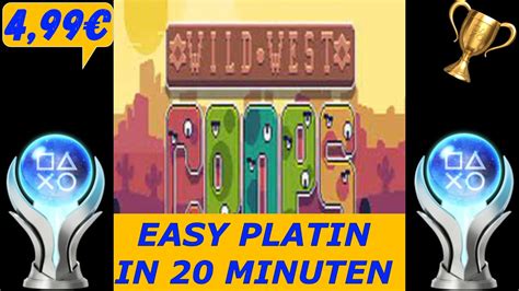 WILD WEST CROPS PS4 PS5 Crossbuy Leichte Platin In 20 Minuten