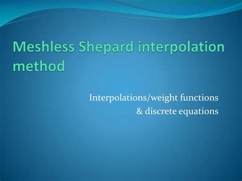 ppt virtual crack closure technique based on meshless shepard interpolation method msim