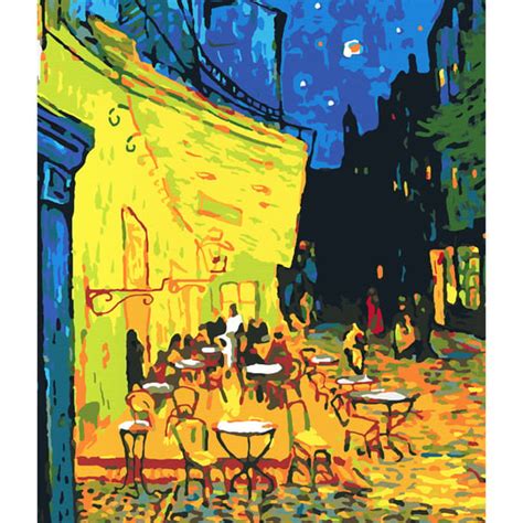 Taras Kawiarni W Nocy Vincent Van Gogh Malowanie Po Numerach Akrylowo