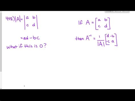 solved explain what is meant by multiplicative inverse of a matrix