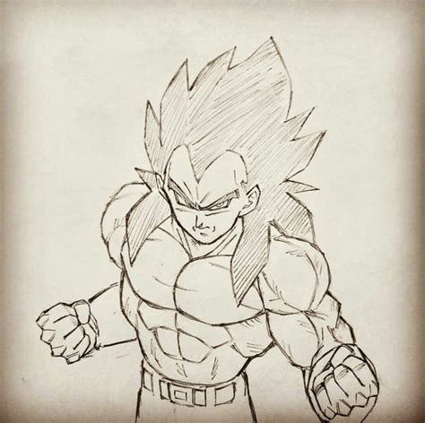A Drawing Of Gohan From Dragon Ball Super Saiyans Drawn In Pencil