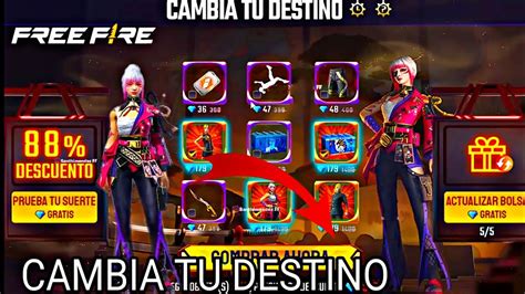 EVENTO WEB CAMBIA TU DESTINO FREE FIRE PAQUETE ALMA SAGRADA Y APRENDIZ