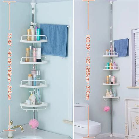 Layer Chuveiro Canto Armazenamento Rack Banheiro Organizador De