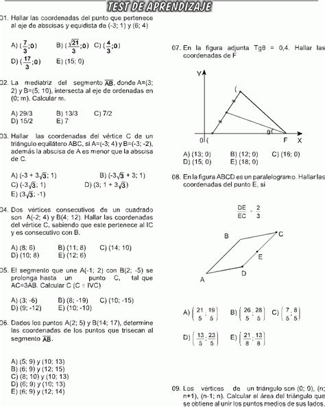 Plano Cartesiano Ejercicios Resueltos GeometrÍa AnalÍtica Pdf