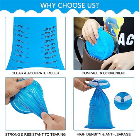 12 Pack Vomit Bags 1000ml Disposable Emesis Bags Barf Bags With Snap