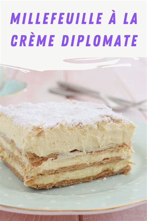 Millefeuille La Cr Me Diplomate Recette Cr Meuse Et Facile Cr Me