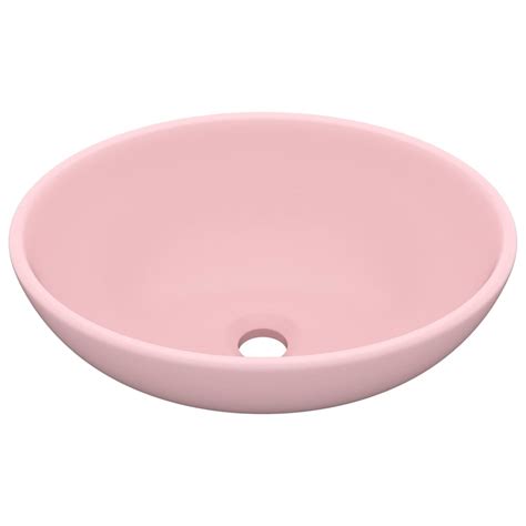 Liya Lavabo ovale de luxe Rose mat 40x33 cm Céramique Cdiscount Bricolage