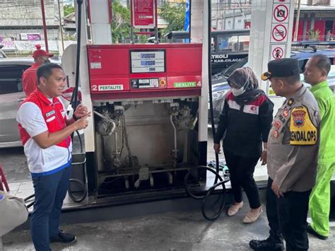 Pertamina Uji Tera Dan Density Produk BBM Di SPBU Di Jawa Tengah