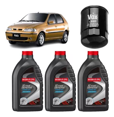 Kit Troca De Oleo Palio Fire 15w40 Frete grátis
