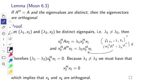ecen 671 moon chap 6 self adjoint matrices youtube