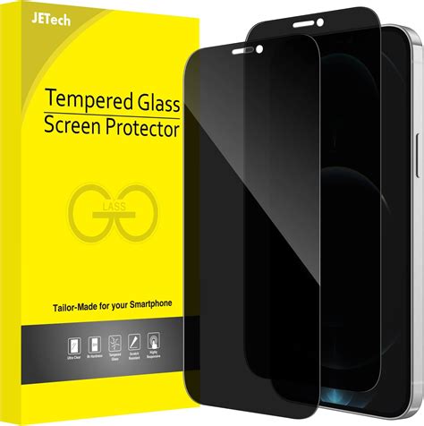 JETech Protector De Pantalla Cobertura Completo Para IPhone 12 Pro Max