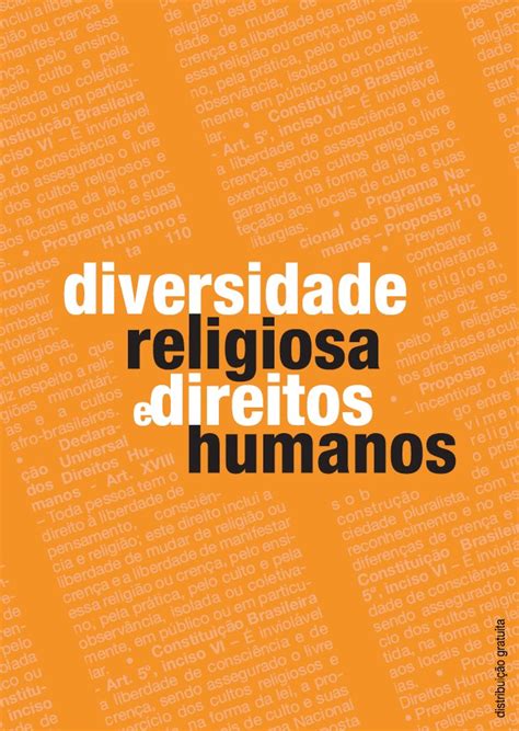 Cartilha diversidade religiosa e direitos humanos Educação em