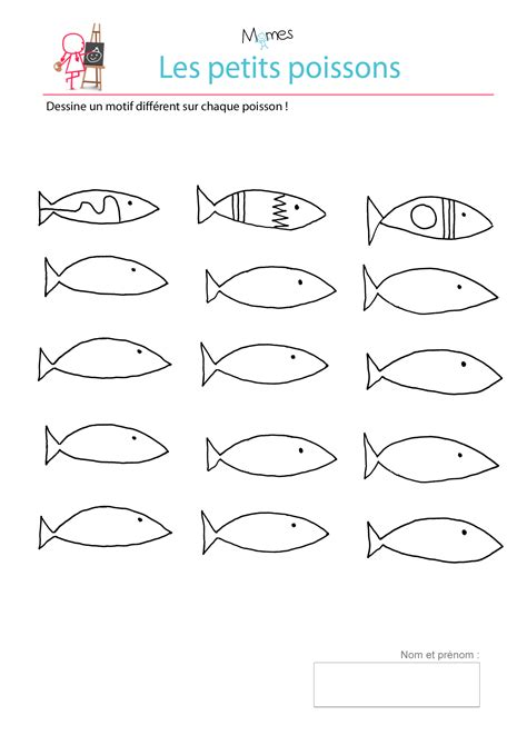 Petits Poissons Imprimer Et Colorier Momes