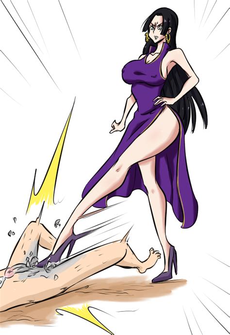 Rule 34 1boy1girl Ballbusting Boa Hancock Castration Disdain Female
