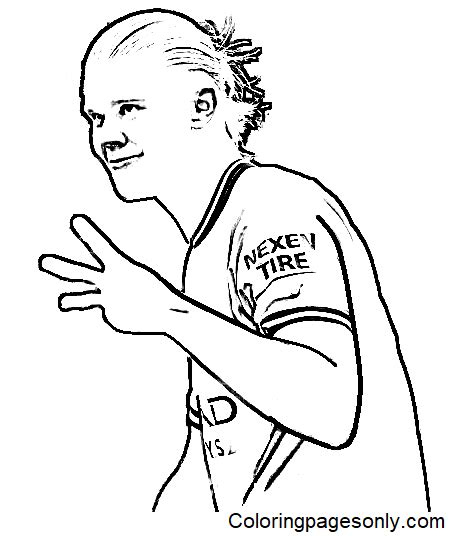 37 Coloriages Erling Haaland ColoriagesOnly