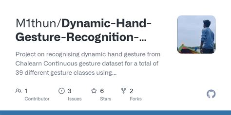 dynamic hand gesture recognition using 3d cnn chalearn congd datasheet csv at master · m1thun