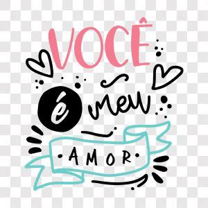 Lettering Dia Dos Namorados Você é Meu Amor EPS PNG download Designi